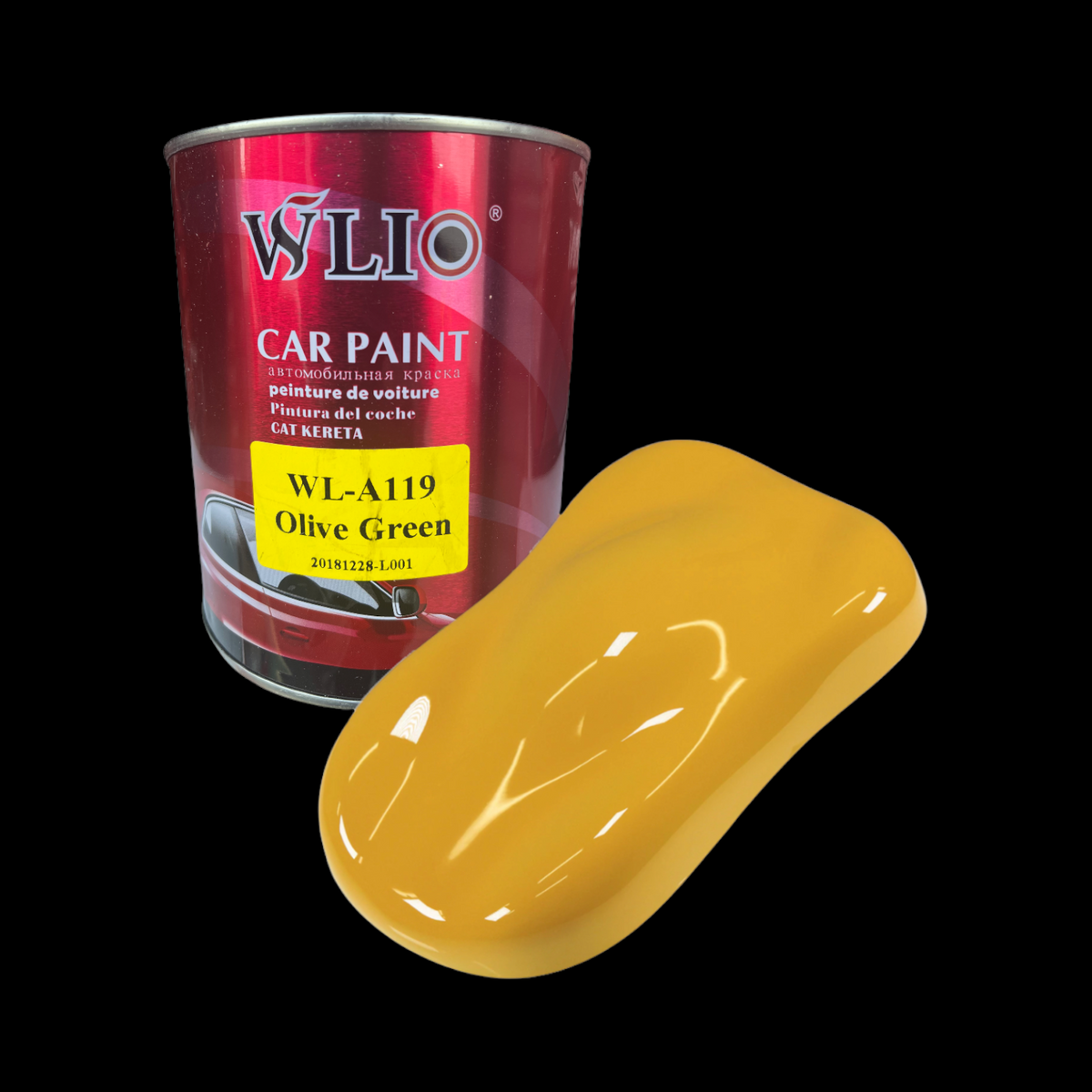 Olive Green Quart Basecoat Polyester 1:1 Car Auto Body Paint – Mulod