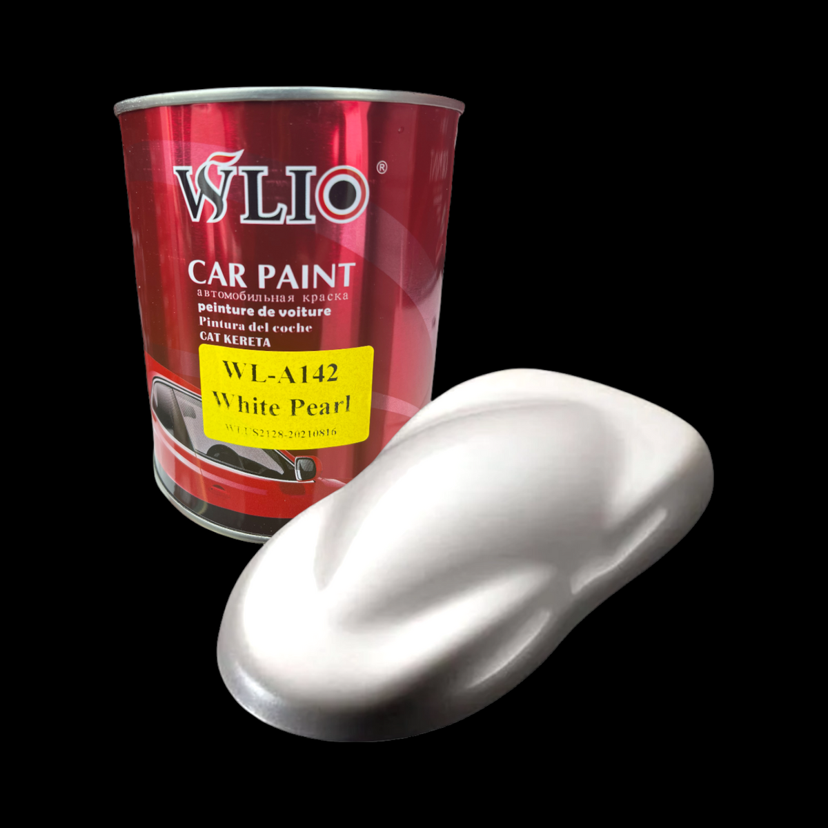 White Pearl Quart Basecoat Polyester 1:1 Car Auto Body Paint – Mulod