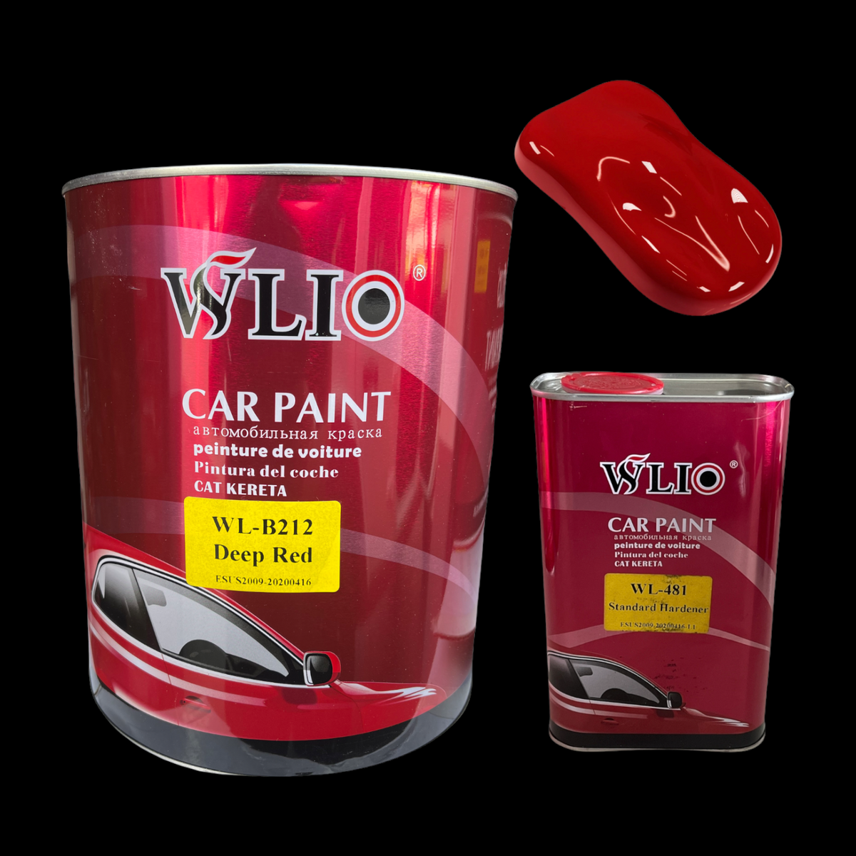 Super Gloss Deep Red Gallon Kit Single Stage Polyurethane 4:1 Car Auto ...