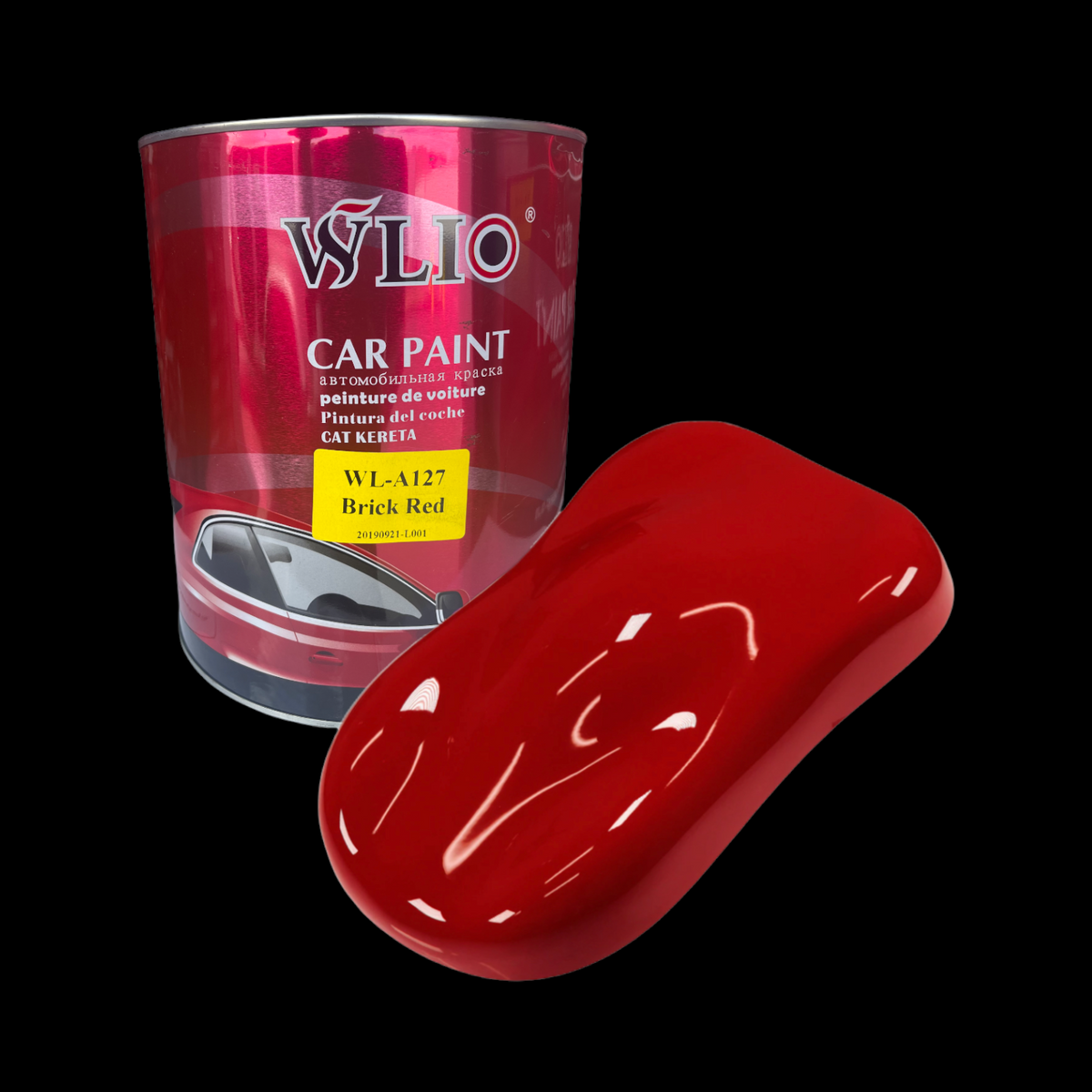 Brick Red Gallon Basecoat Polyester 1:1 Car Auto Body Paint – Mulod