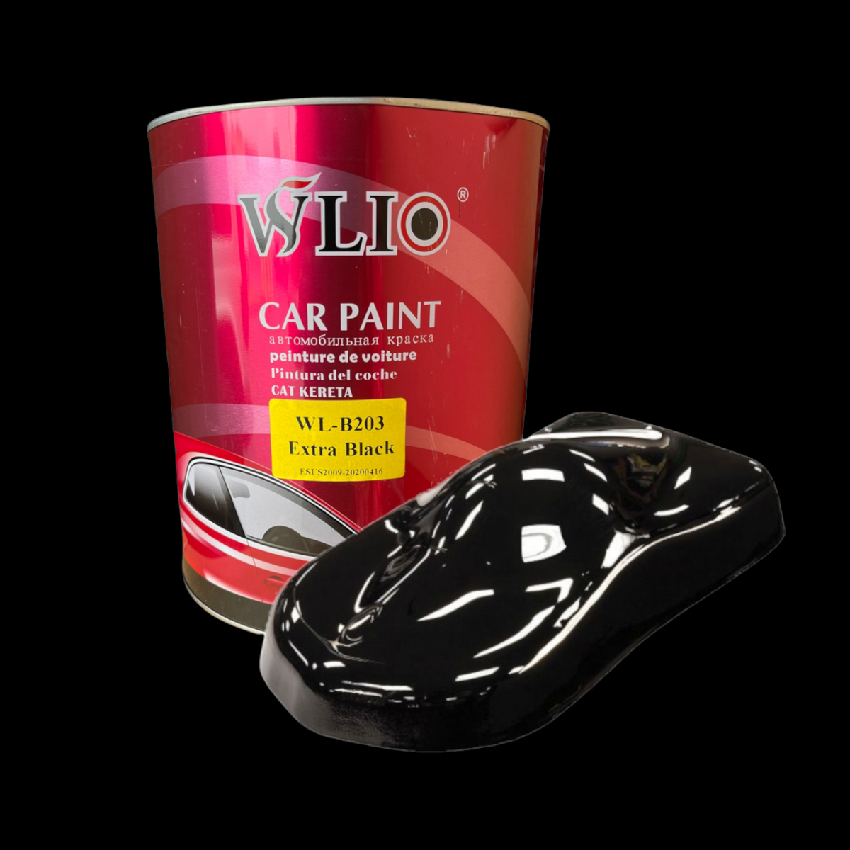 Super Gloss Extra Black Gallon Single Stage Polyurethane 4:1 Car (Pain ...